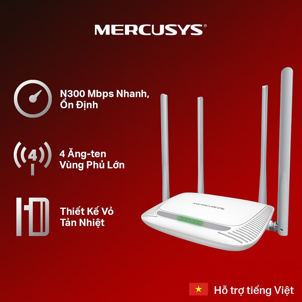 Router Wifi Mercusys MW325R (4 anten, 300Mbps) - Máy Tính Giá Tốt Nhất ...